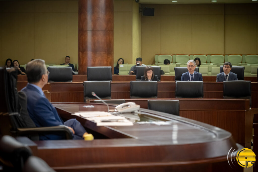 The Secretary for Administration and Justice, Mr Cheong Weng Chon ...