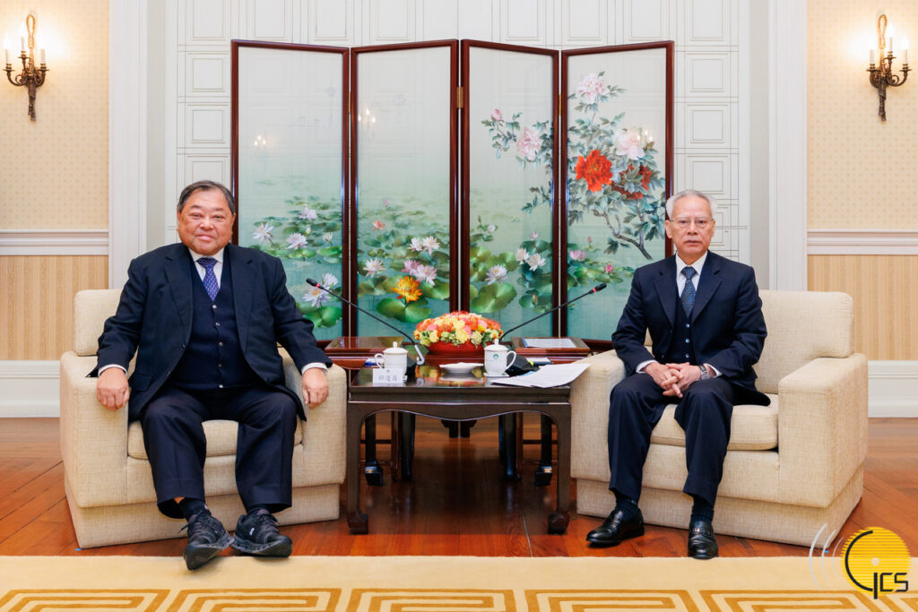 The Chief Executive, Mr Sam Hou Fai, meets with a delegation headed by ...